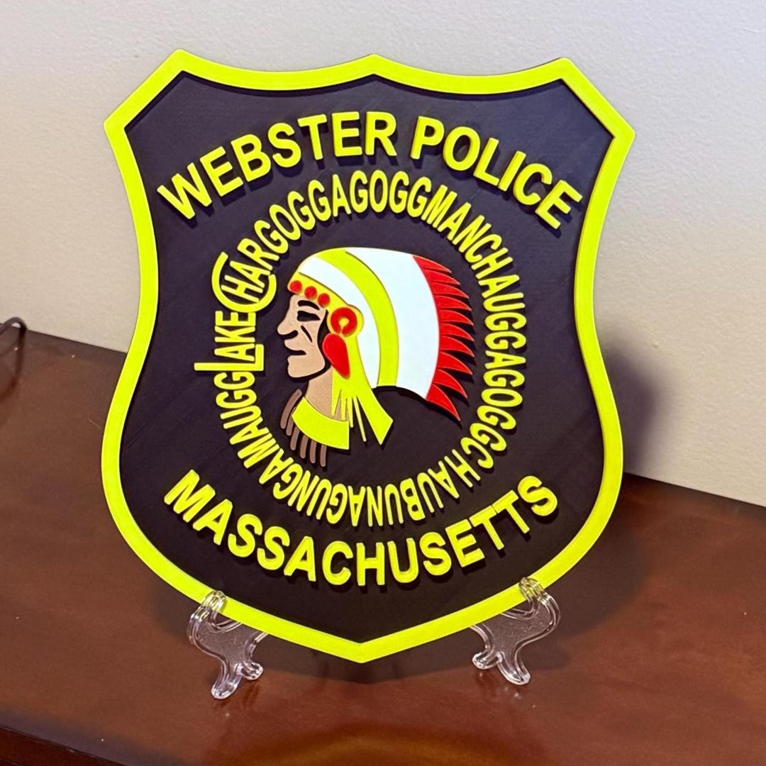 Webster Police Department 3D Embossed Plaque - Massachusetts First ...