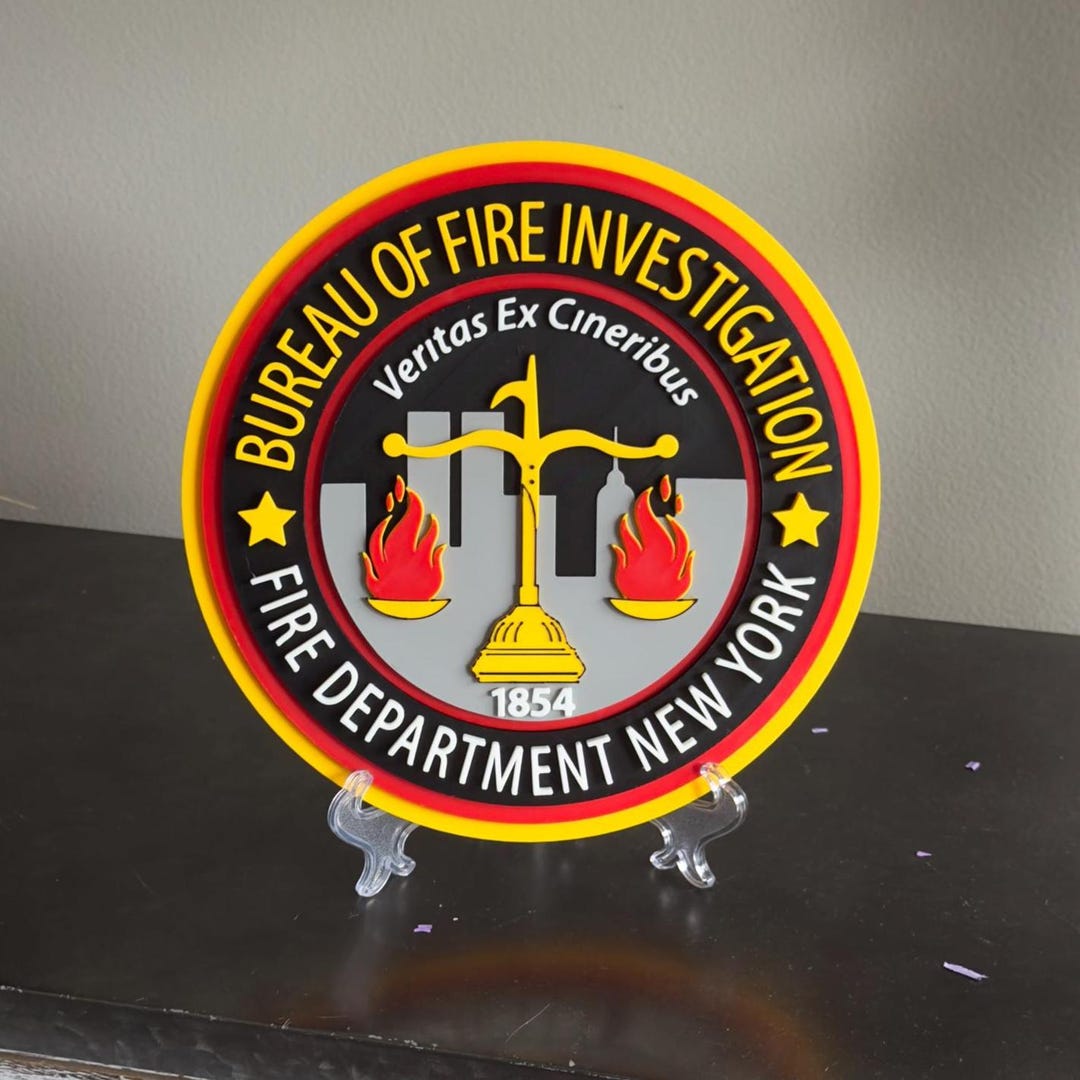 FDNY Bureau of Fire Investigations Logo Plaque – Fire Department of New ...
