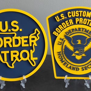 US Customs and Border Protection 3D Embossed Plaque: First Responder ...