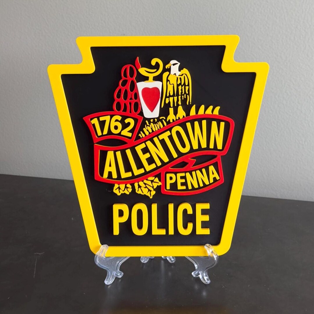 Allentown Police Department Logo 3D Embossed Display Plaque First ...