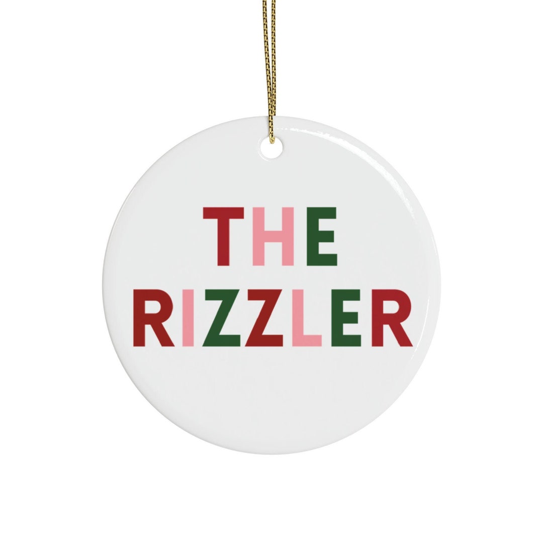 The Rizzler Christmas Teen Tween Meme Christmas Ornament Ceramic Red ...