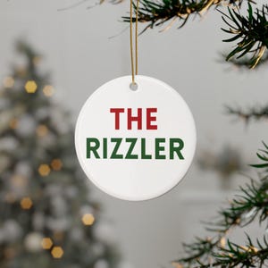 The Rizzler Christmas Teen Tween Meme Christmas Ornament Ceramic Red ...