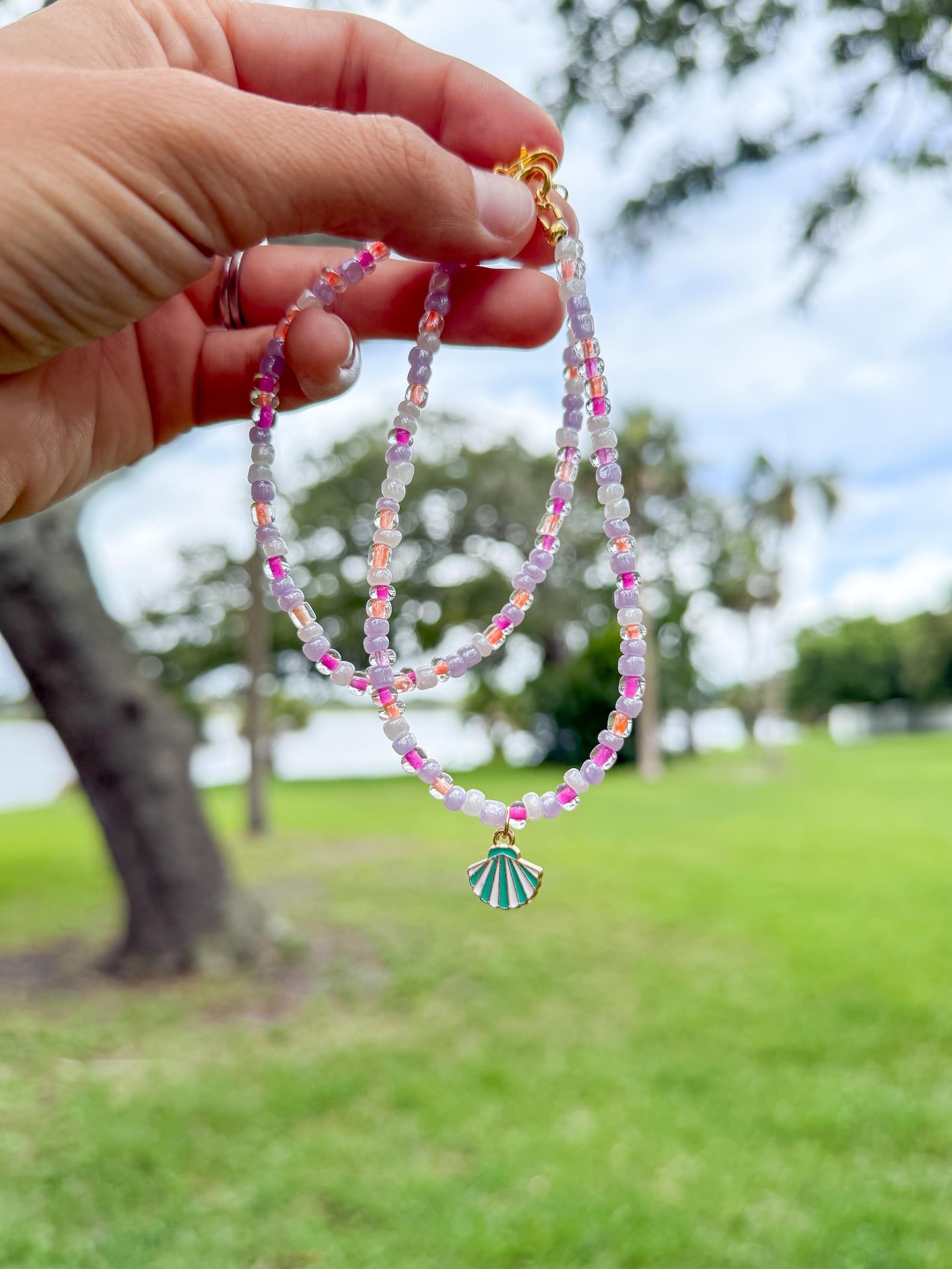 Surf’s up Glass Seed Bead Anklet – Beach-inspired Boho Jewelry - Etsy