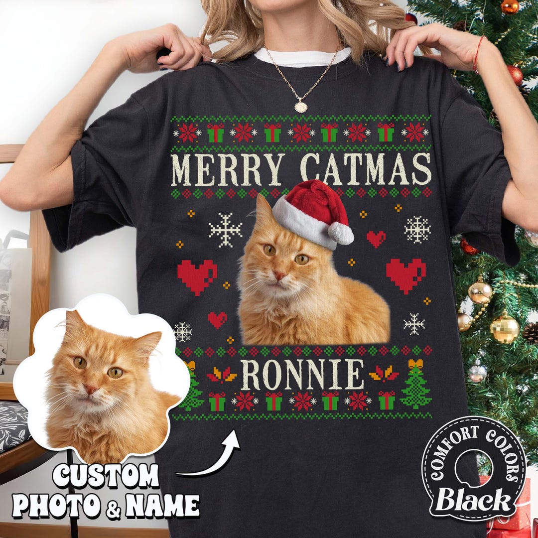 Custom Cat Bootleg Comfort Color Shirt, Custom Cat Shirt, Personalized ...