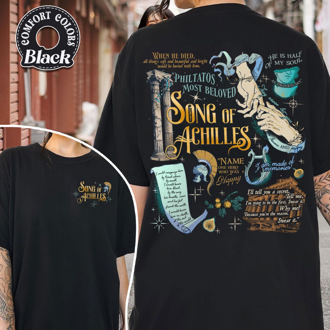 The Song of Achilles Comfort Colors Shirt, Booklover Gift, Greek ...