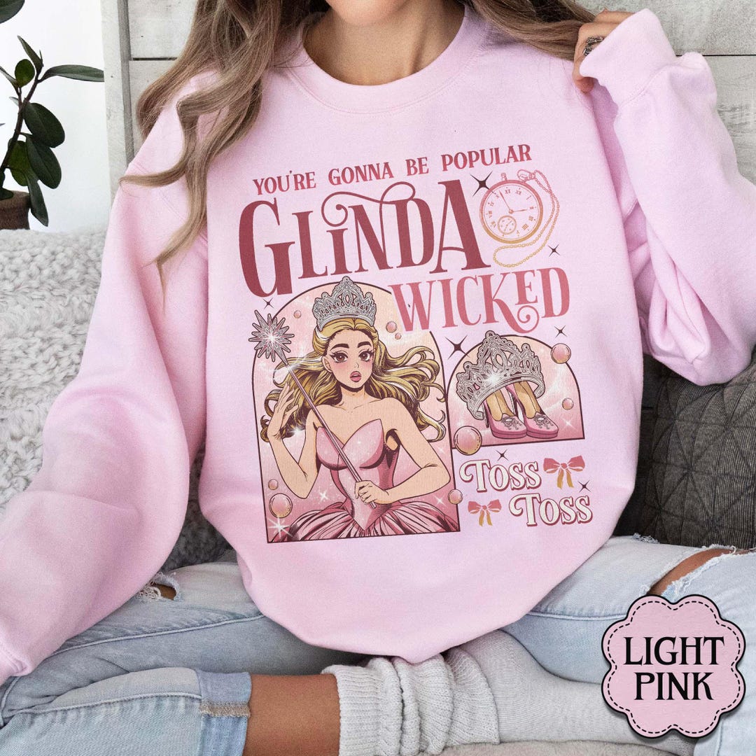 Glinda Wicked Sweatshirt, Elphaba Glinda Wicked Duo Shirt, Wicked ...