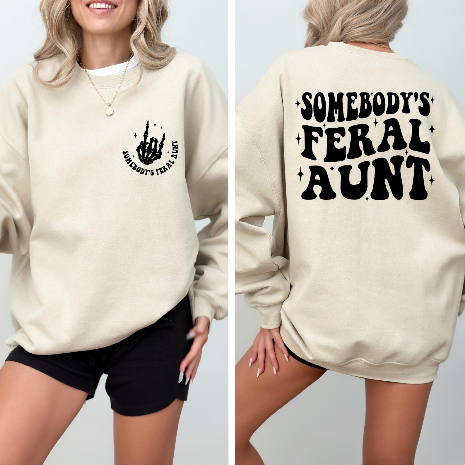 Somebodys Feral Aunt Shirt, Feral Aunt Gift, Funny Aunt Shirt, Family ...