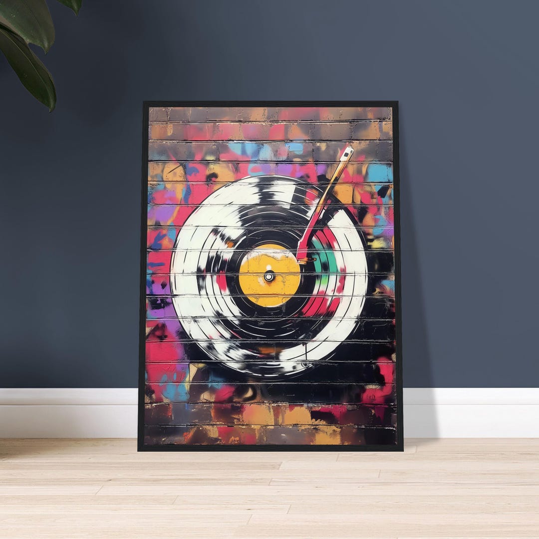 Graffiti Poster - Vinyl Record | Vinyl Art | Record Print | Graffiti ...