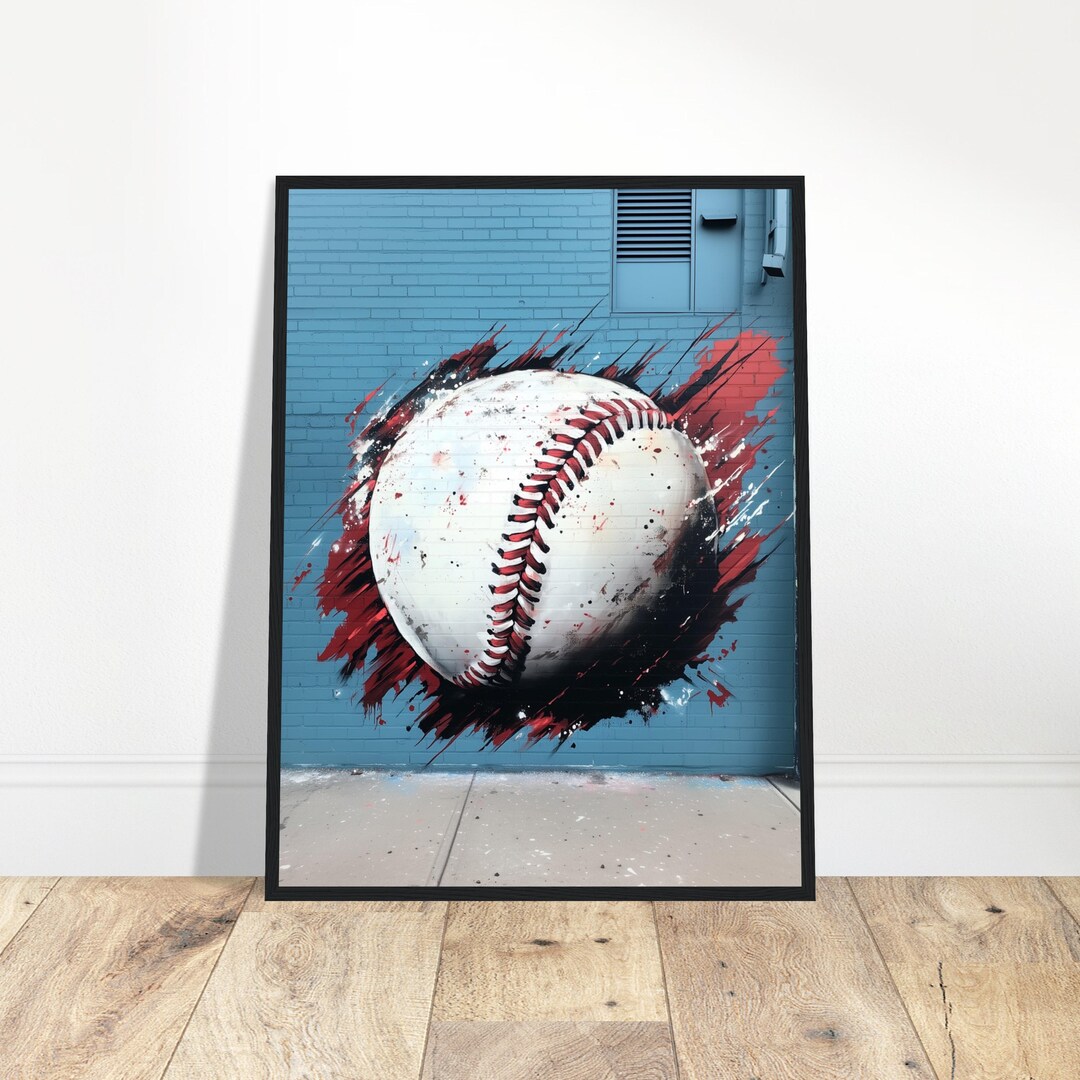 Graffiti Poster - Baseball | Baseball Art | Baseball Print | Graffiti ...