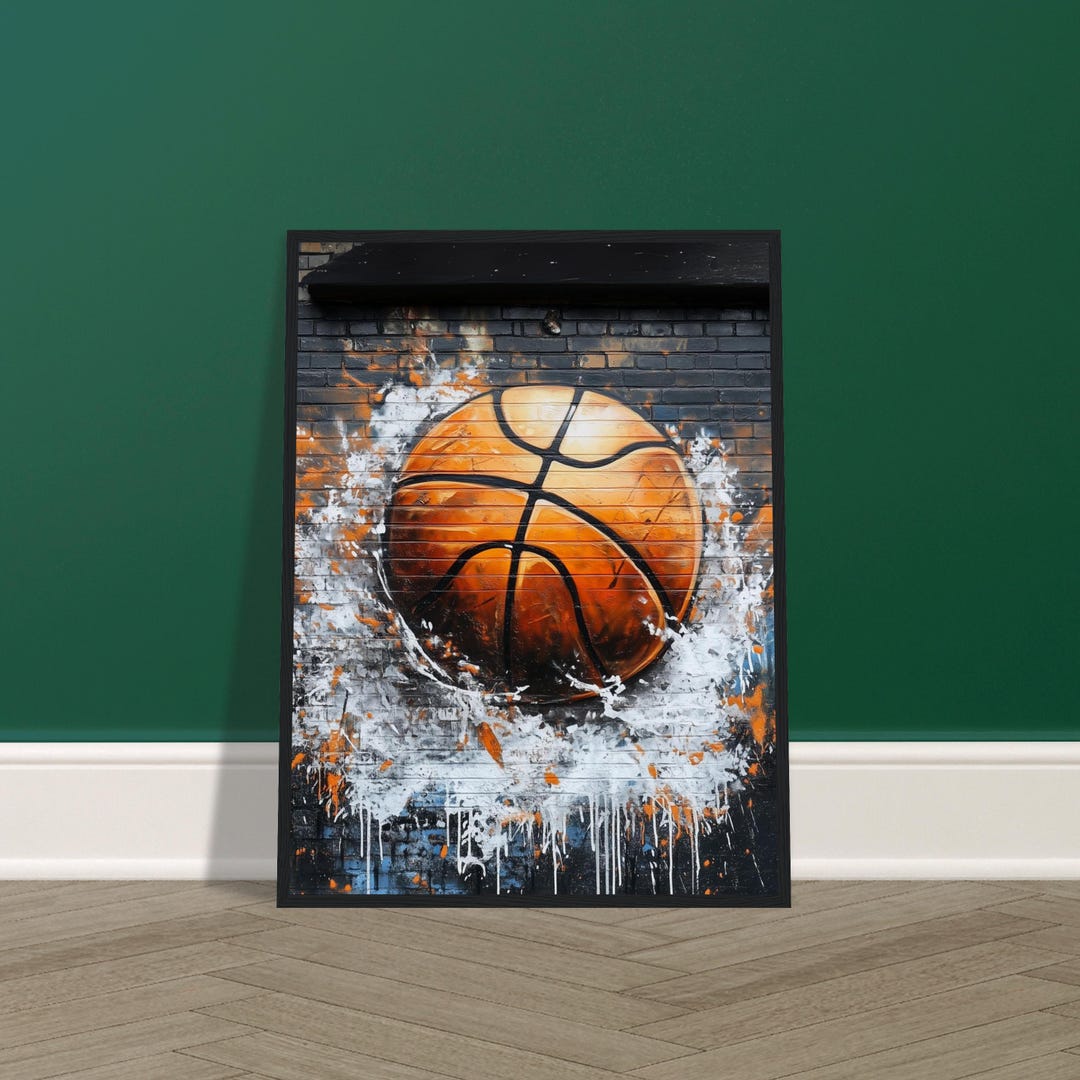 Graffiti Poster - Basketball | Basketball Art | Basketball Print ...