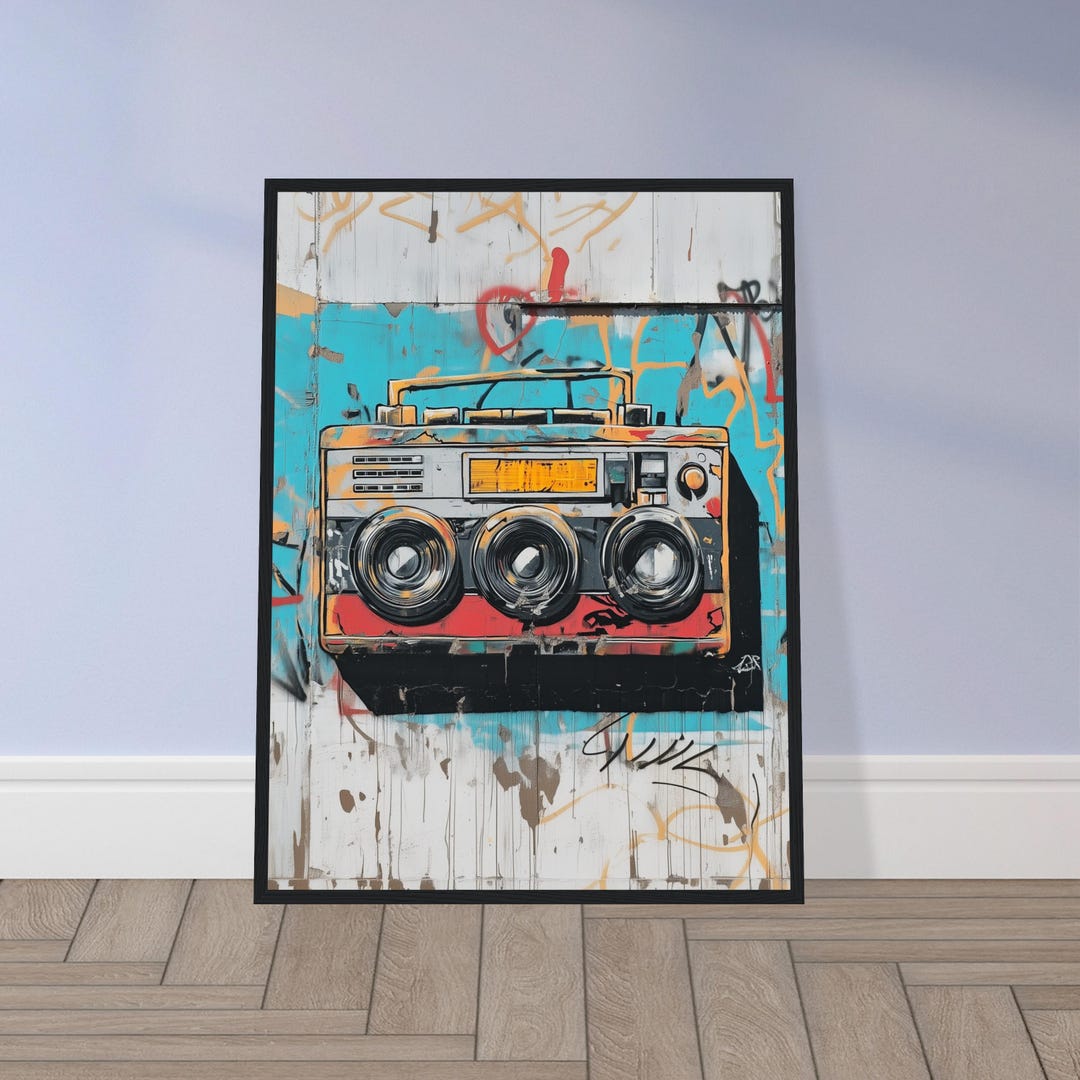 Graffiti Poster - Boombox | Boombox Art | Boombox Print | Graffiti ...