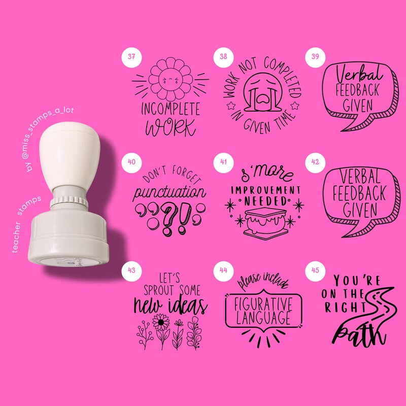 Teacher Stamps - Etsy