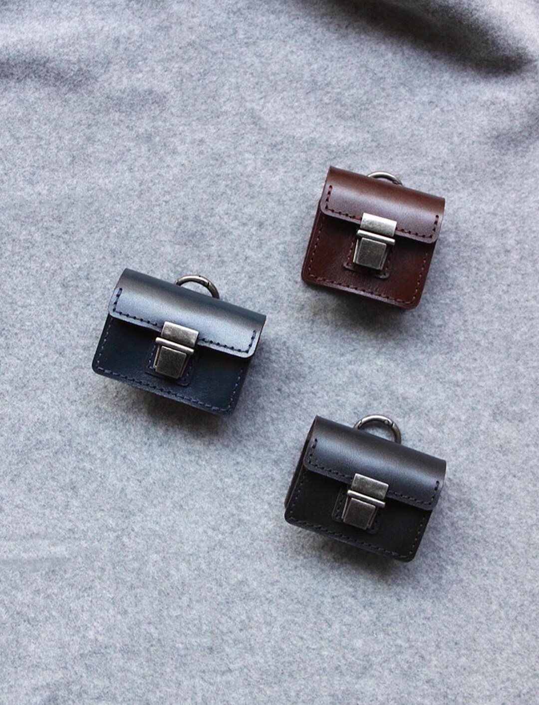 Mini Vintage Bag for Airpods 1/2/3/4/pro Earbuds Case, Sustainable Tech ...