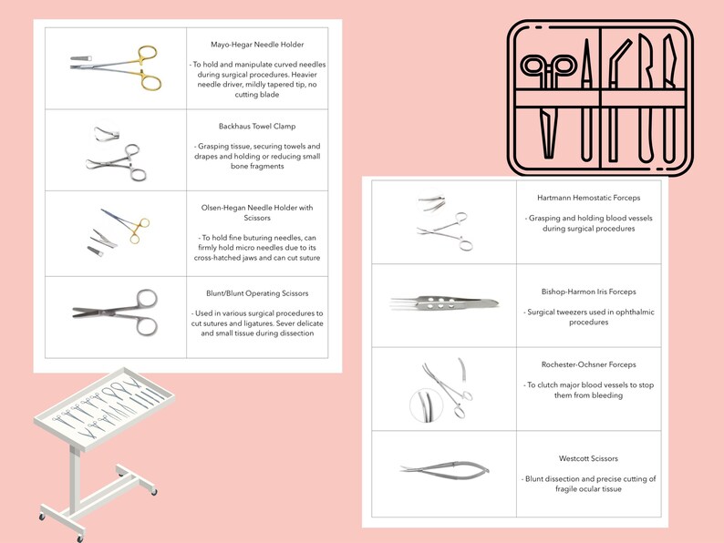 Veterinary & Human Medicine Basic Surgical Instrument Flashcards ...