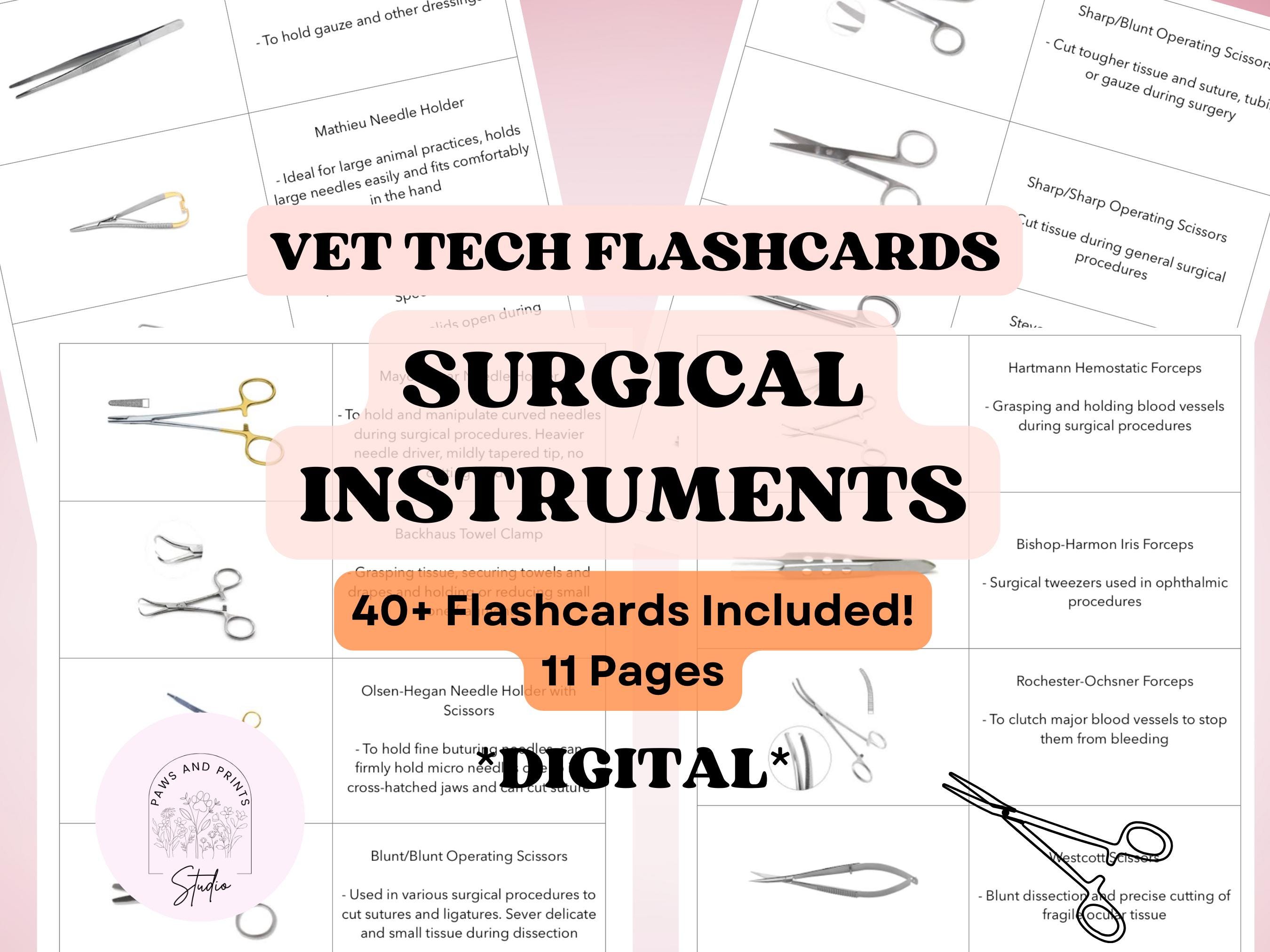 Veterinary & Human Medicine Basic Surgical Instrument Flashcards ...