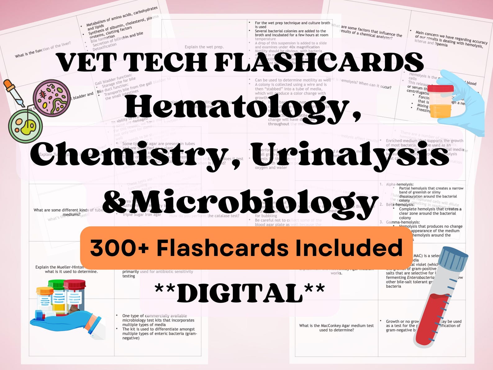 Vet Tech Lab Procedures Flashcards, Hematology, Urinalysis ...