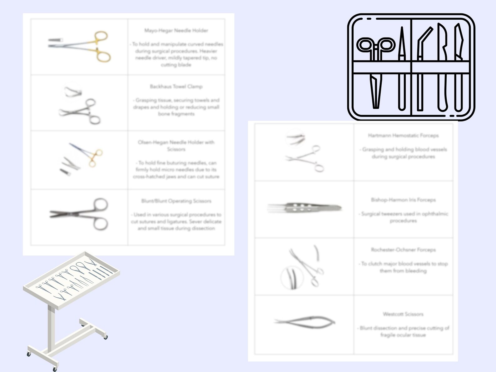 Veterinary & Human Medicine Basic Surgical Instrument Flashcards ...