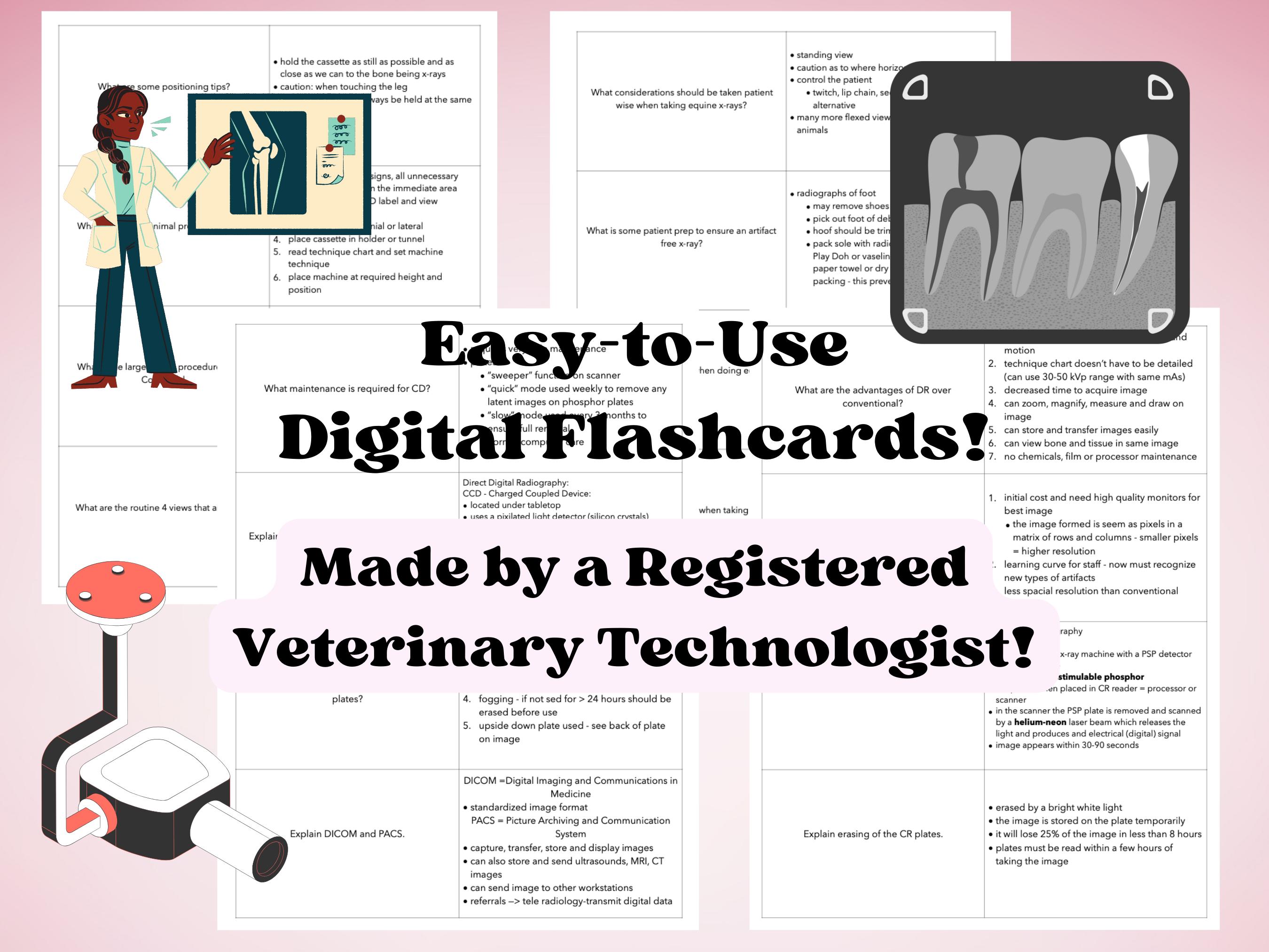 Vet Tech Diagnostic Imaging Part Two Flashcards, VTNE Prep, Radiology ...