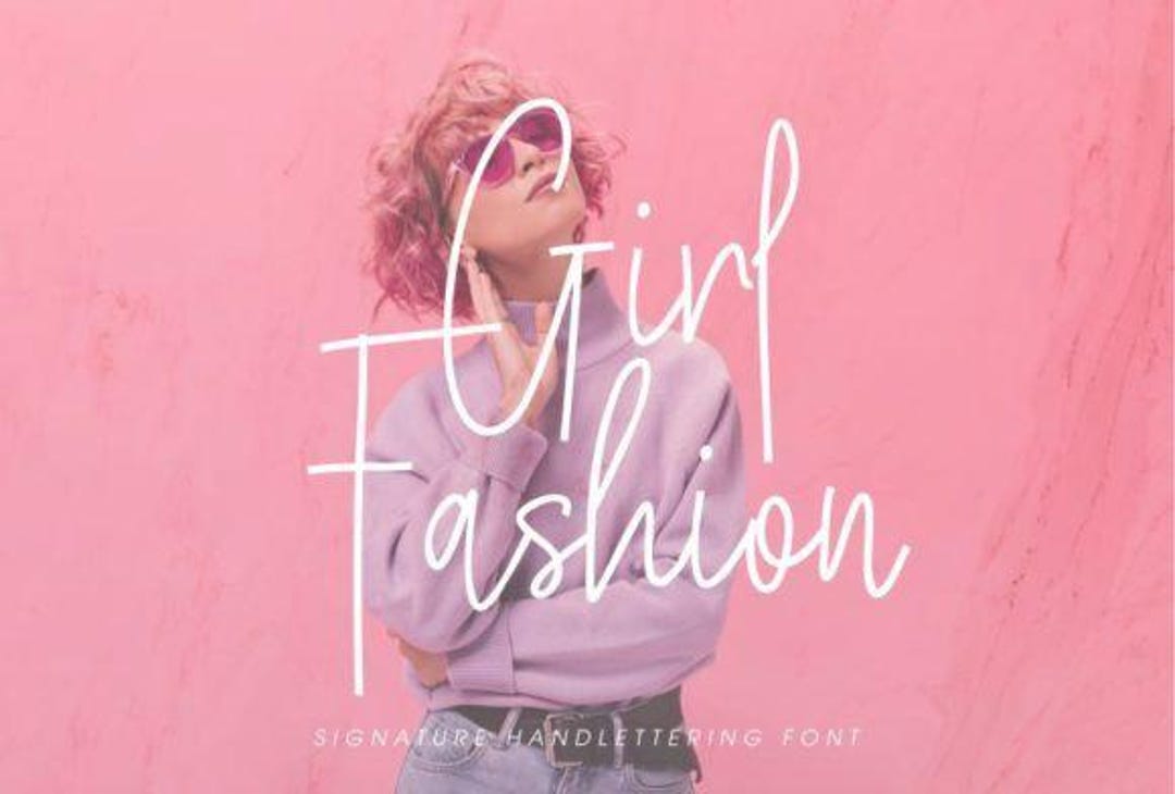Girl Fashion Font, Stylist Font, Signature Font, Script Font, Retro ...