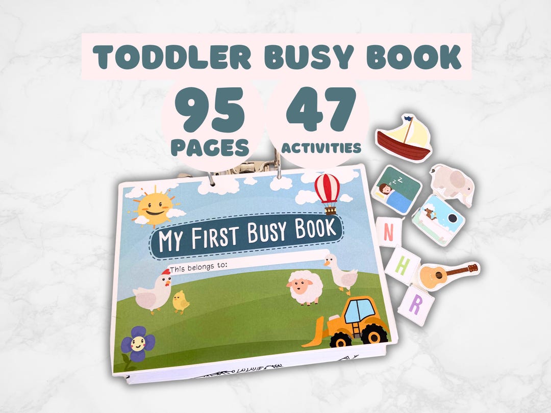 Toddler Busy Book Printable, Montessori Toddler Busy Binder, Learning ...
