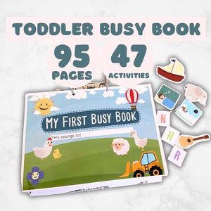 Toddler Busy Book Printable, Montessori Toddler Busy Binder, Learning ...