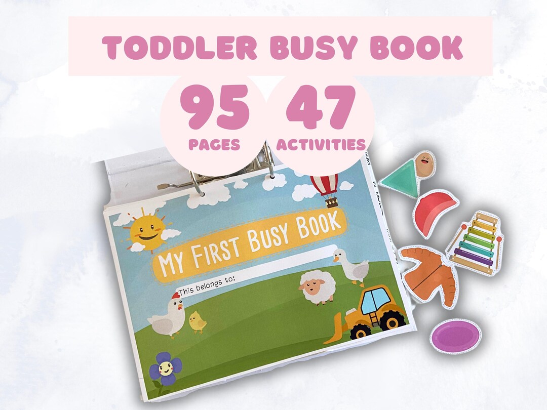 Toddler Learning Binder, Toddler Busy Book Printable, Kids Quiet Book ...