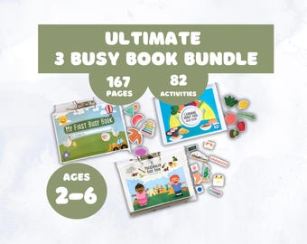 Toddler Learning Binder, Busy Book Printable, Preschool Activities ...