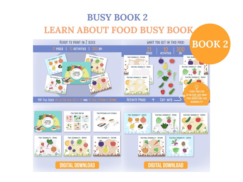 Toddler Busybook Printable, First Busy Book 2 Year Old, 3 Year Old Busy ...