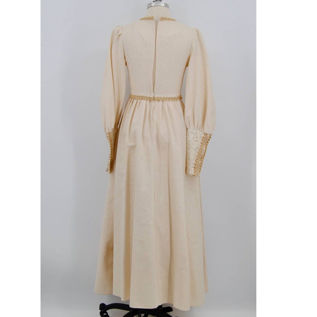 70's Elizabethan Revival Black Label Gunne Sax Dress - Etsy