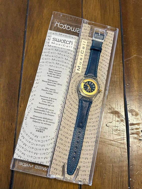 Very Rare, 1995, Brand New NOS Swatch MUSICAL model F… - Gem