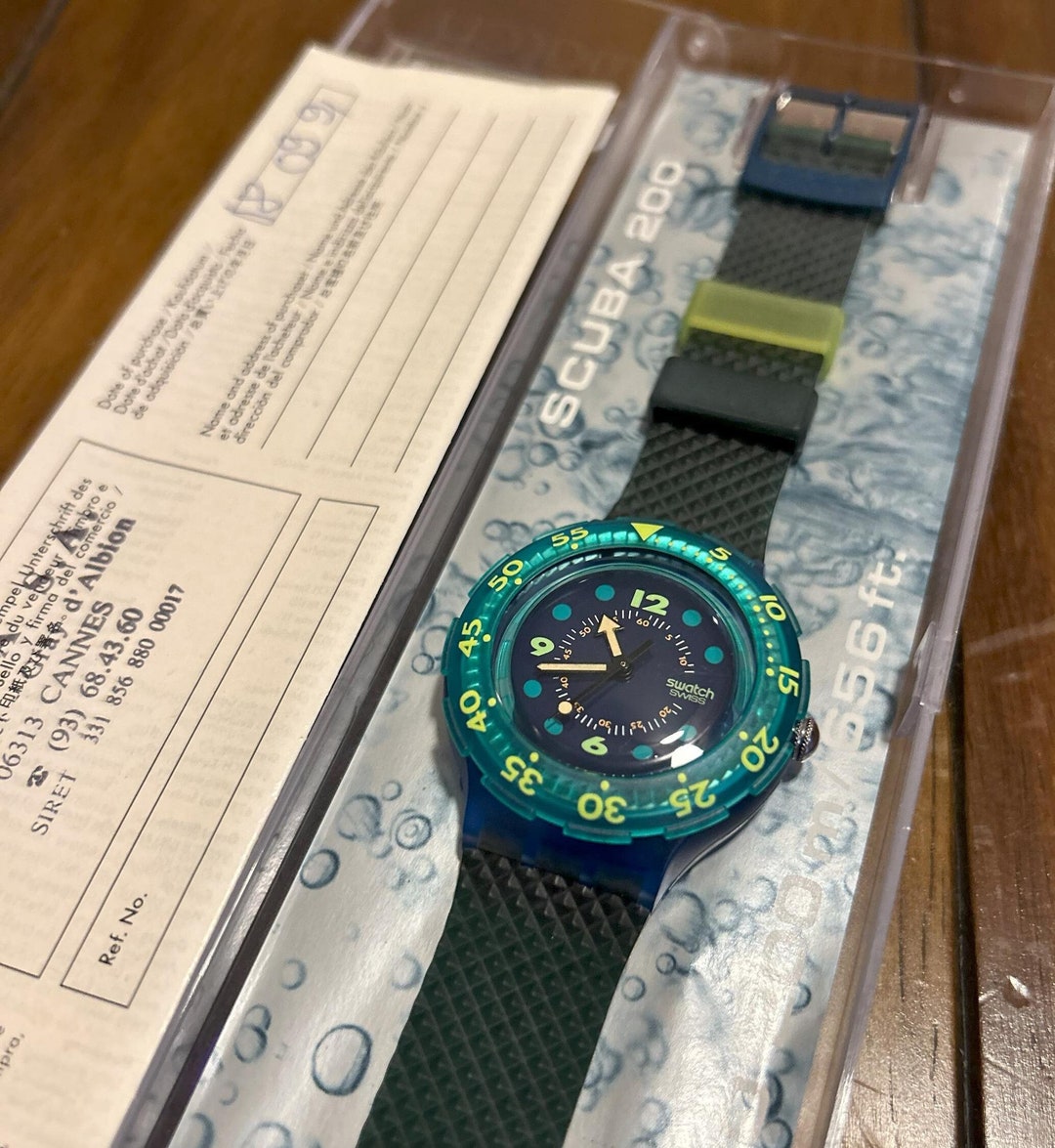 Rare Brand New NOS 1991 Swatch Scuba Blue Moon SDN100 - Etsy