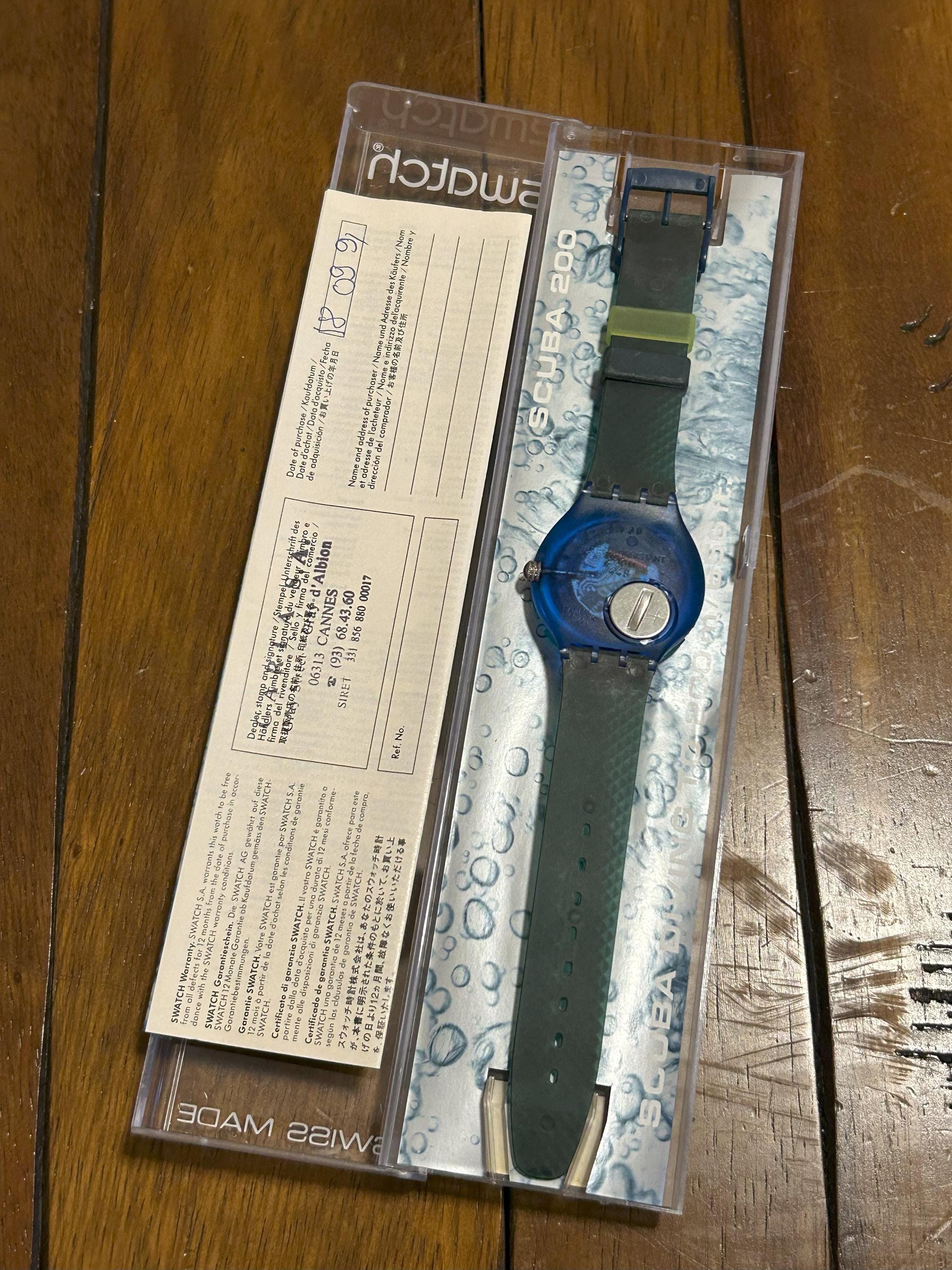Rare Brand New NOS 1991 Swatch Scuba Blue Moon SDN100 - Etsy