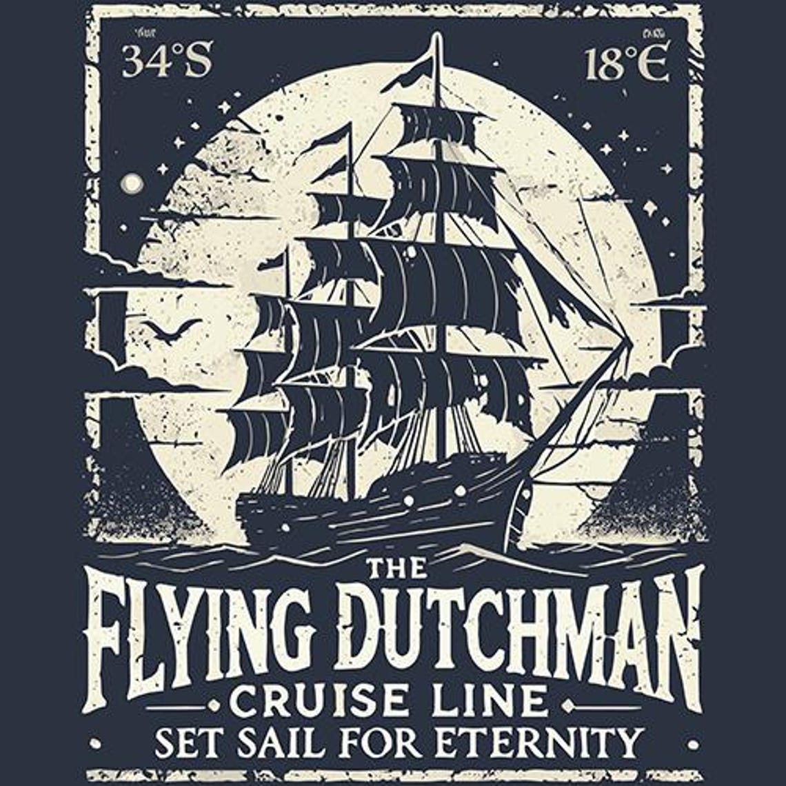 The Flying Dutchman Cruise Line Digital Print - Etsy