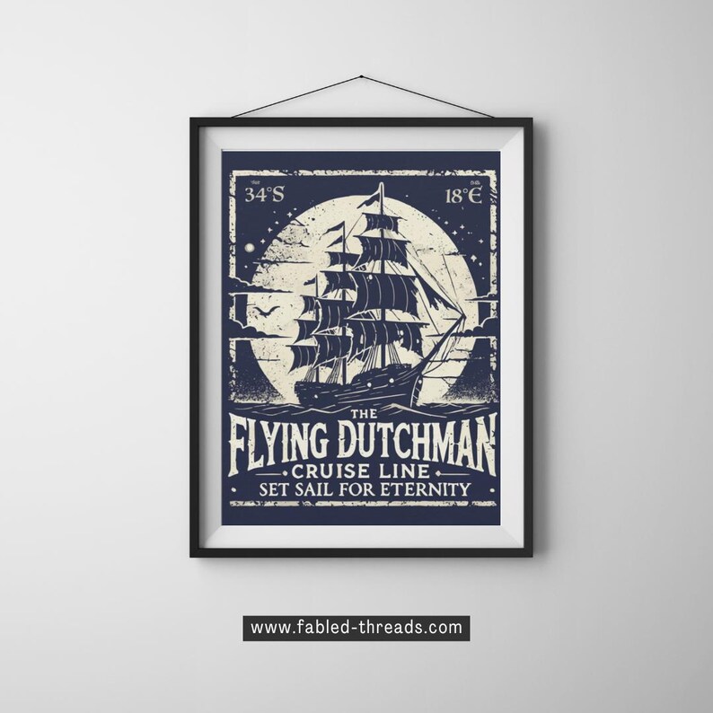 The Flying Dutchman Cruise Line Digital Print - Etsy