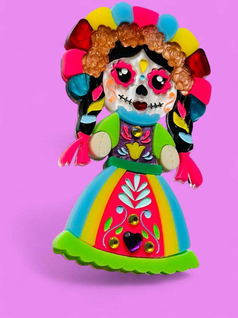 DIA De Los MUERTOS COLLECTION - Calavera Catrina Muñeca Lele Acrylic ...