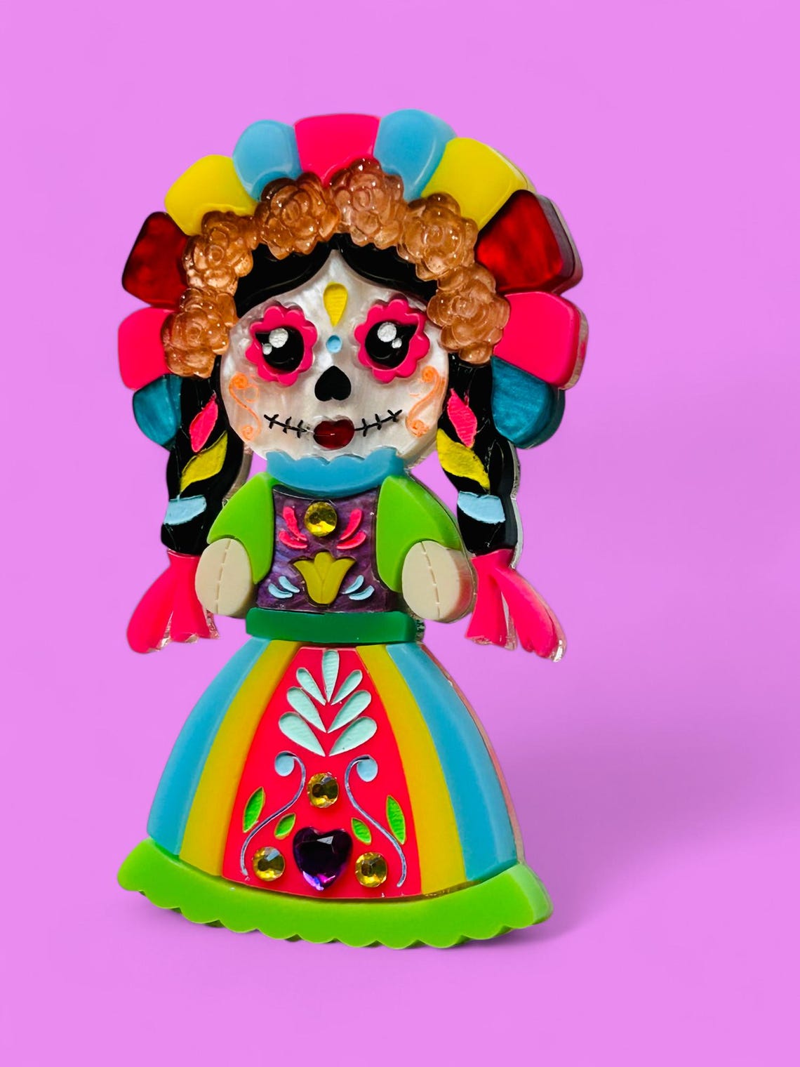 DIA De Los MUERTOS COLLECTION - Calavera Catrina Muñeca Lele Acrylic ...