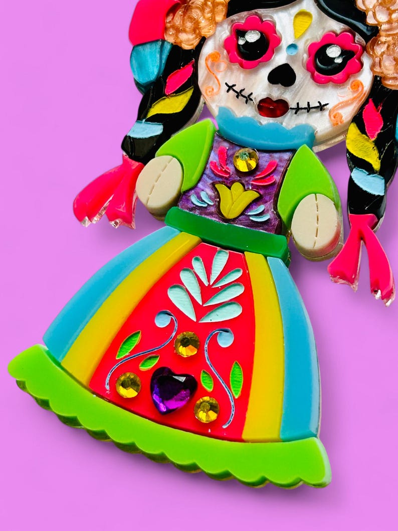 DIA De Los MUERTOS COLLECTION - Calavera Catrina Muñeca Lele Acrylic ...