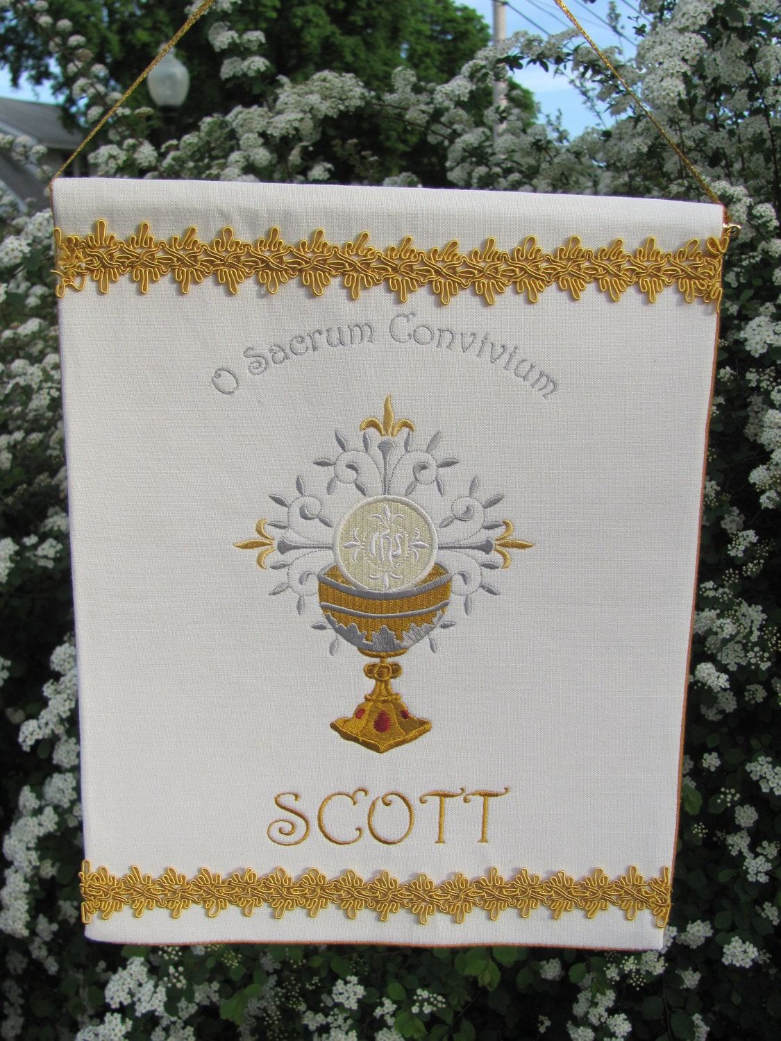 Communion Banner Embroidered Personalized CUSTOM to Your - Etsy