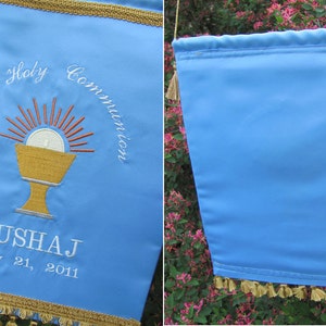 Communion Banner Embroidered Personalized CUSTOM to Your Requirements ...