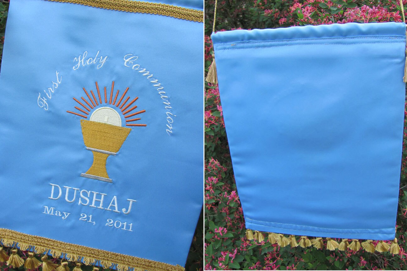 Communion Banner Embroidered Personalized CUSTOM to Your - Etsy