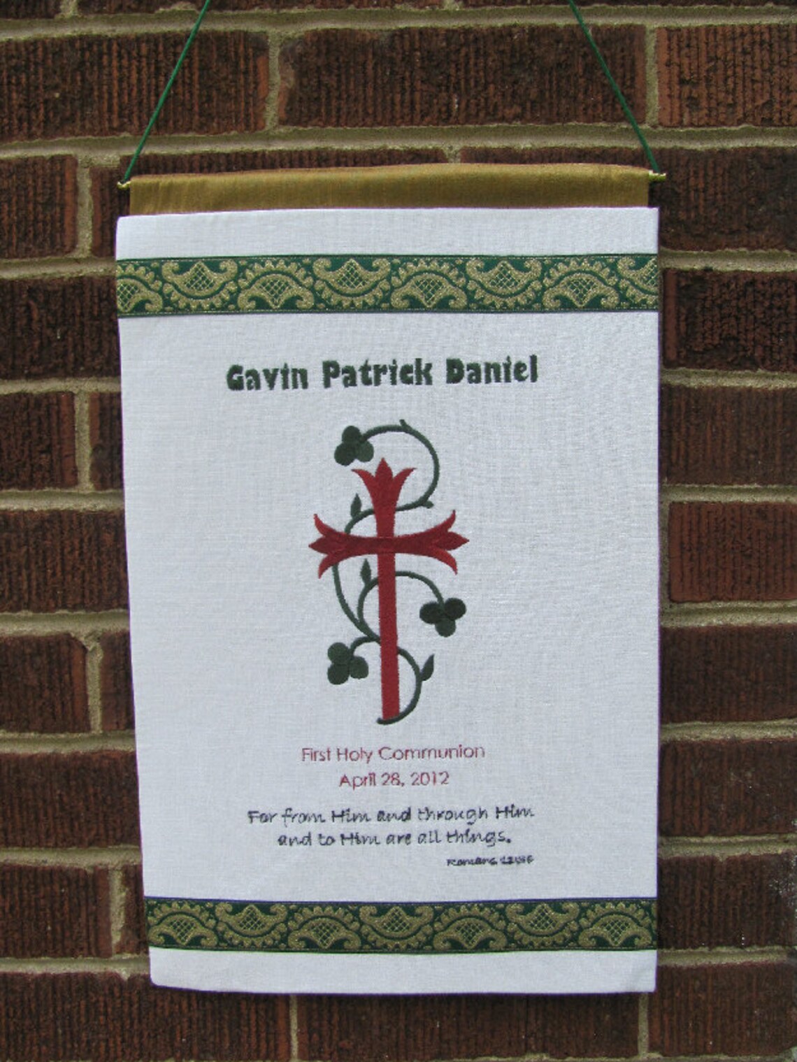 Communion Banner Embroidered Personalized CUSTOM to Your Requirements ...