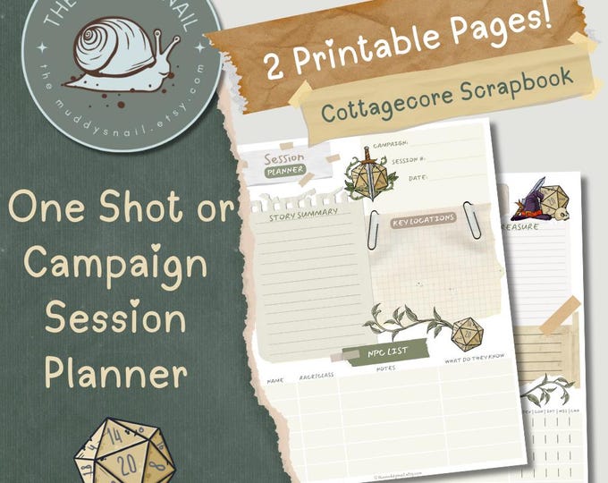 RPG Session 0 Worksheet in US Letter and A4 Sizes Digital Download ...