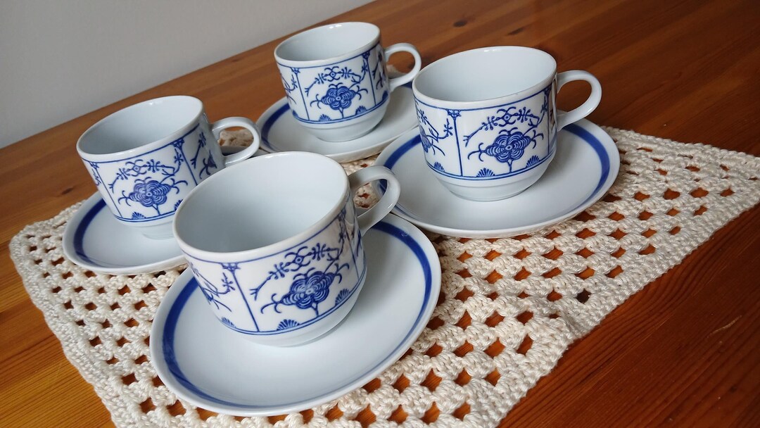 Antique KAHLA Tea Set Made in GDR East Germany Kobaltunterglasur Deutsche Demokratische Republik ...