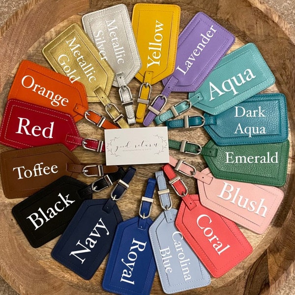 Monogram Luggage Tag - Etsy