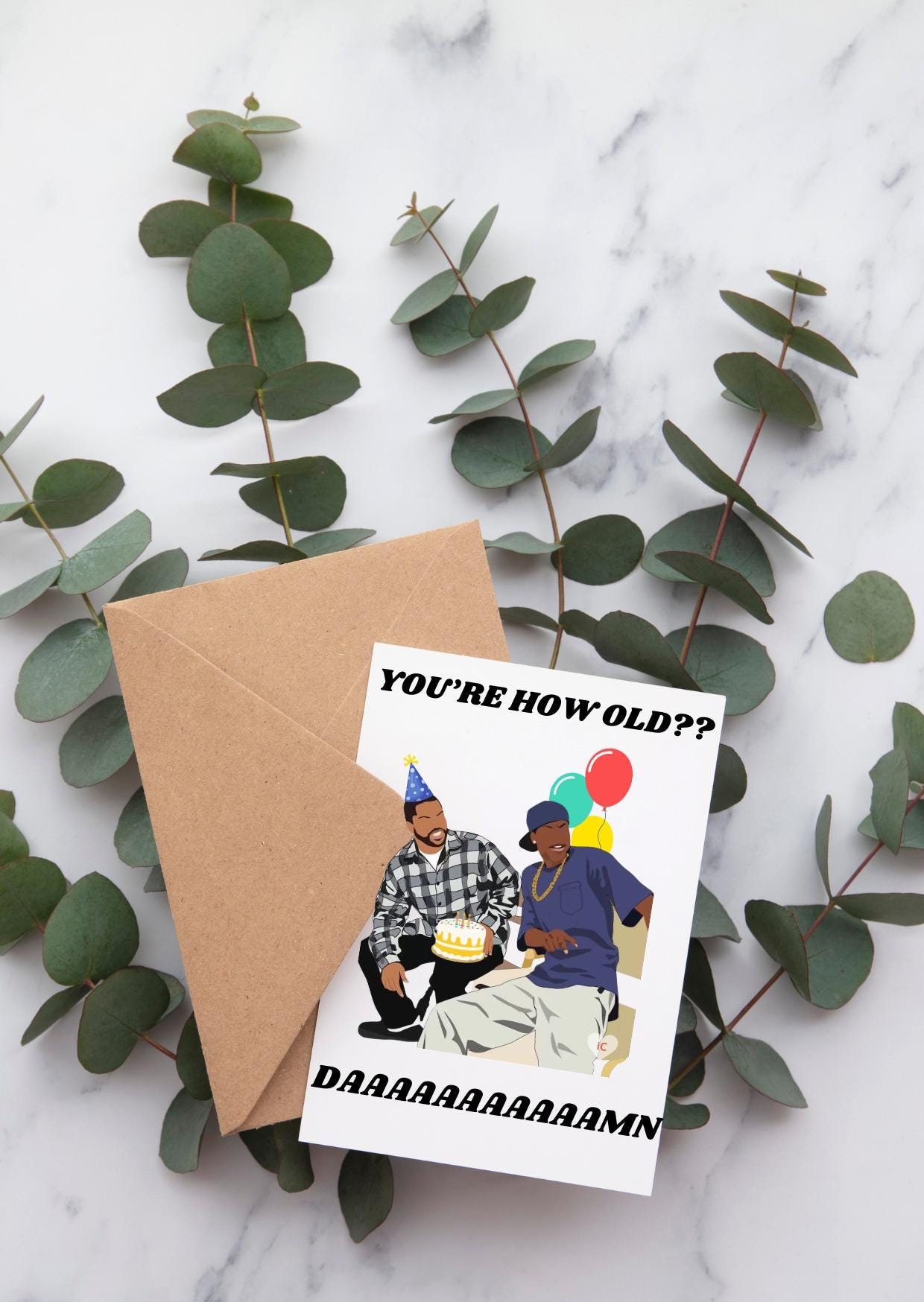 Friday Birthday Card, 90s Pop Culture, Hip Hop Birthday Card, Funny ...