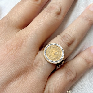 Gold Turkish Coin Ring: Vintage Inspired Watchband Jewelry - Etsy