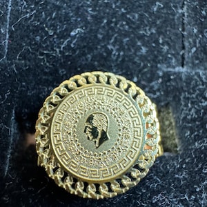 Gold Turkish Coin Ring: Vintage Inspired Watchband Jewelry - Etsy