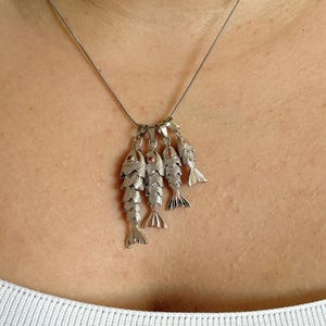 Movable 3D Fish Charm Necklace: Pave Pisces Pendant, Sea Lover Gift - Etsy