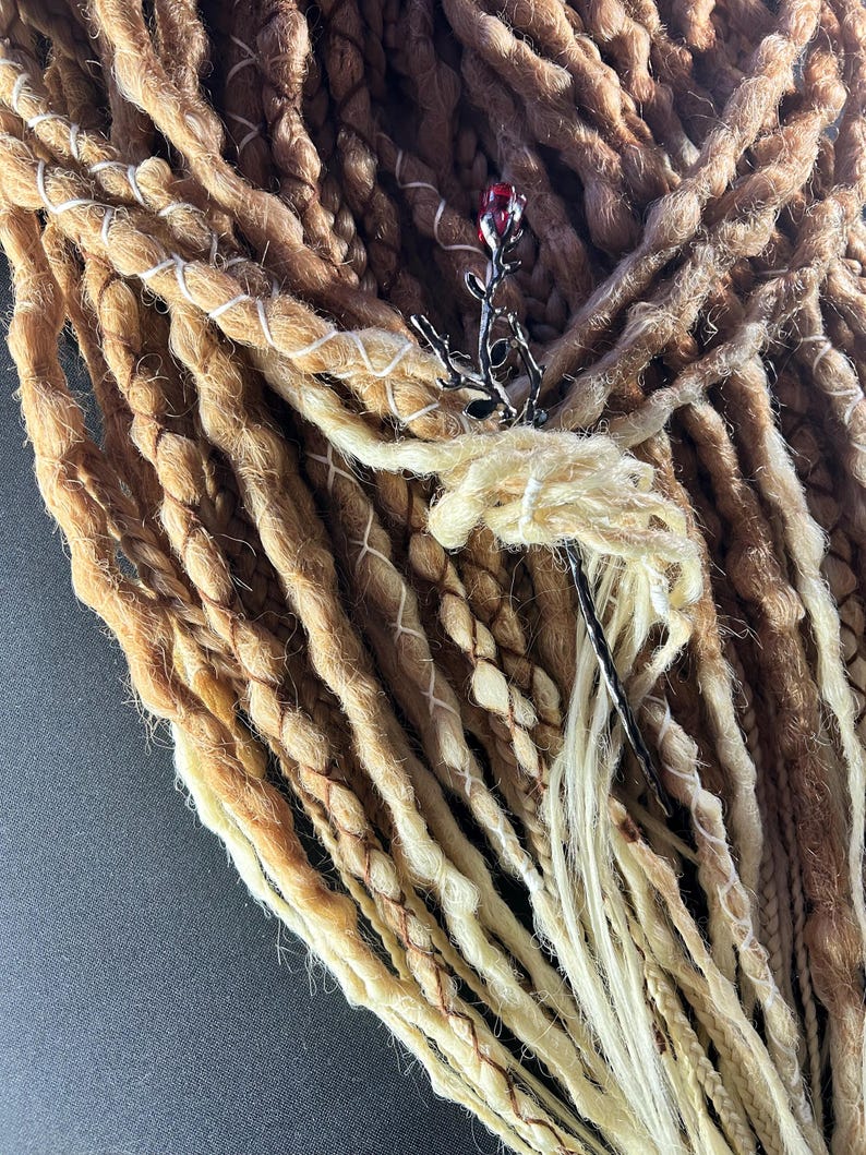 Ombre Blonde Dreadlock Extensions: Thin Twisted Dreads, Nordic Style ...