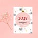 Printable New Year Card 2025 Card New Year Card Instant Download 5x7 ...